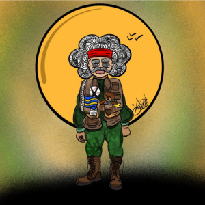 OG - CAPTIAN STACHE - 11X14 Open Edition on Paper | PoP x HoyPoloi Gallery