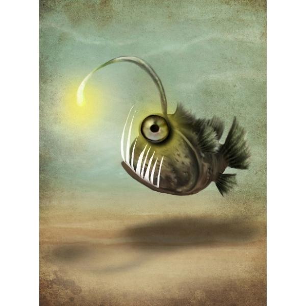 MR. FISHY ON HIS OWN by Jessica Von Braun | PoP x HoyPoloi Gallery