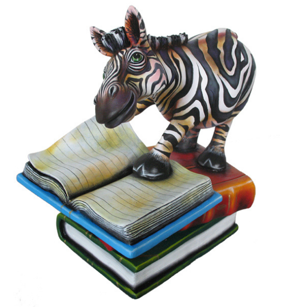 Zebra Reading A Book